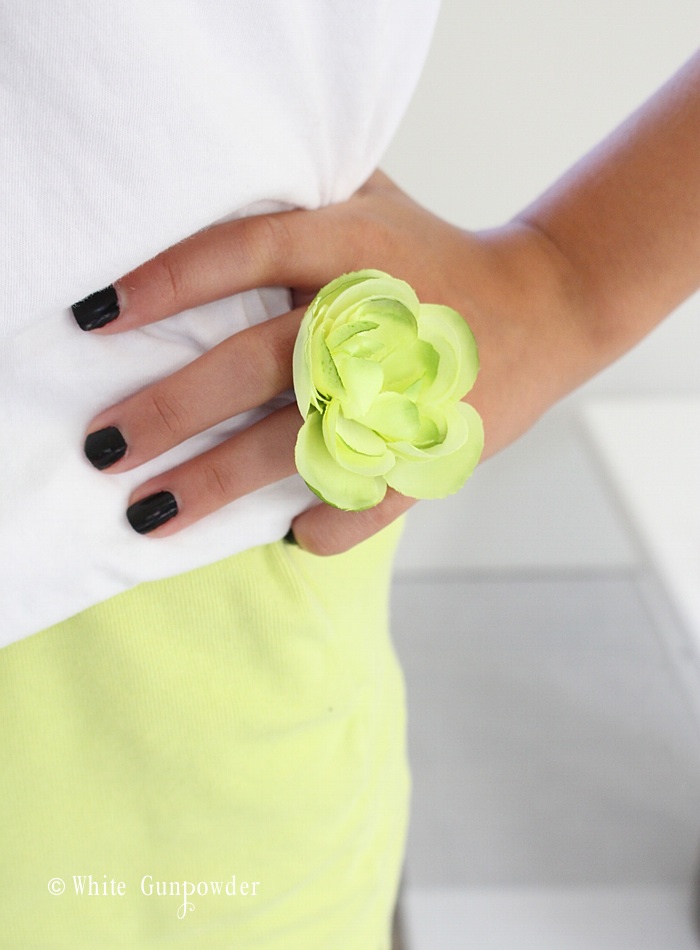diy … Flower Rings | White Gunpowder